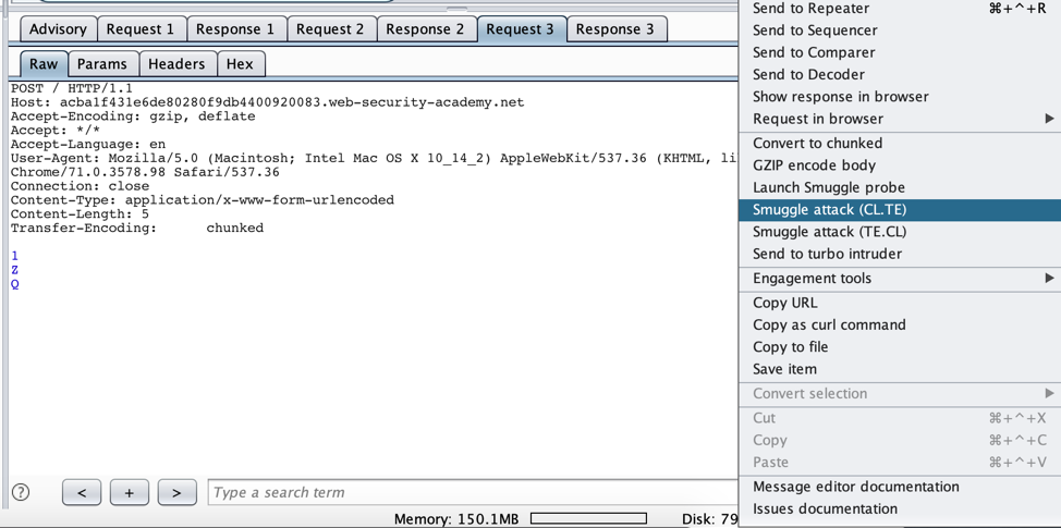 Testing Servers for Vulnerability to HTTP Desync Request Smuggling Attacks